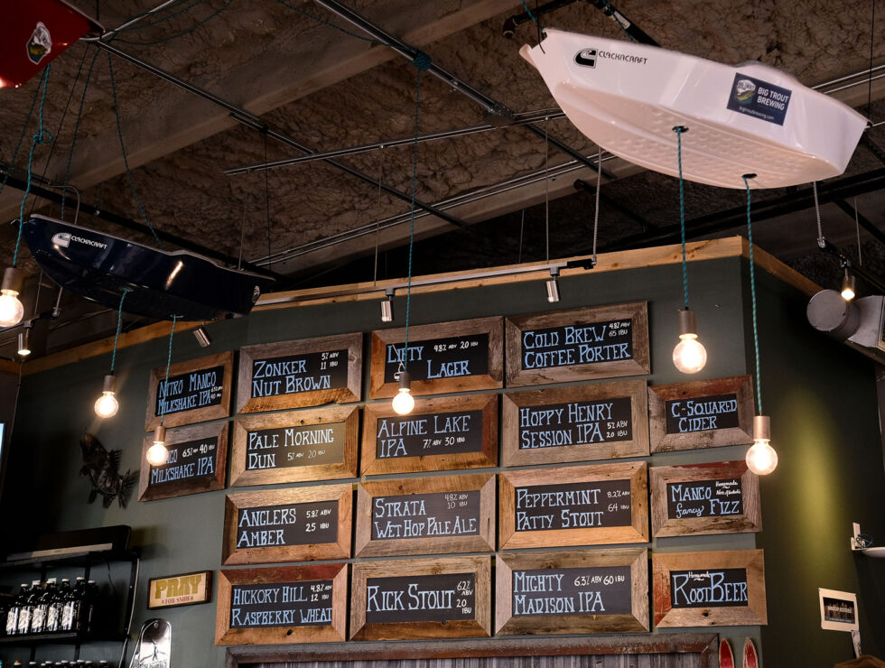 Menu | Big Trout Brewing